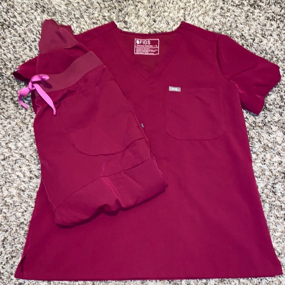 Figs | Other | Figs Bright Magenta Catarina Scrub Top And Nepal Skinny ...
